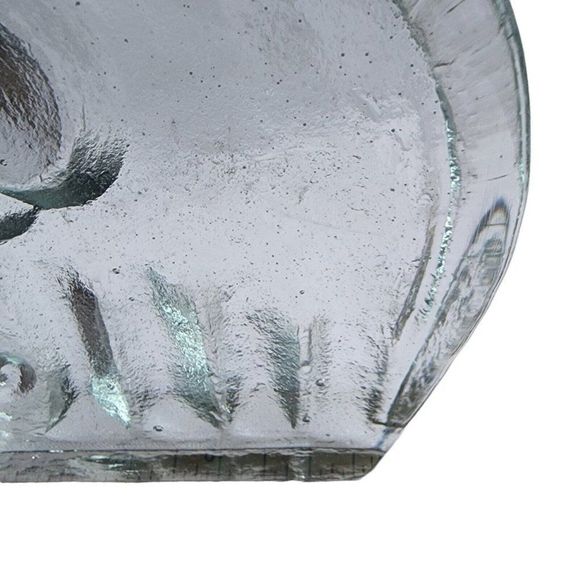 Blenko | Accents | Blenko Glass 6 Clear Glass Elephant Single Bookend ...